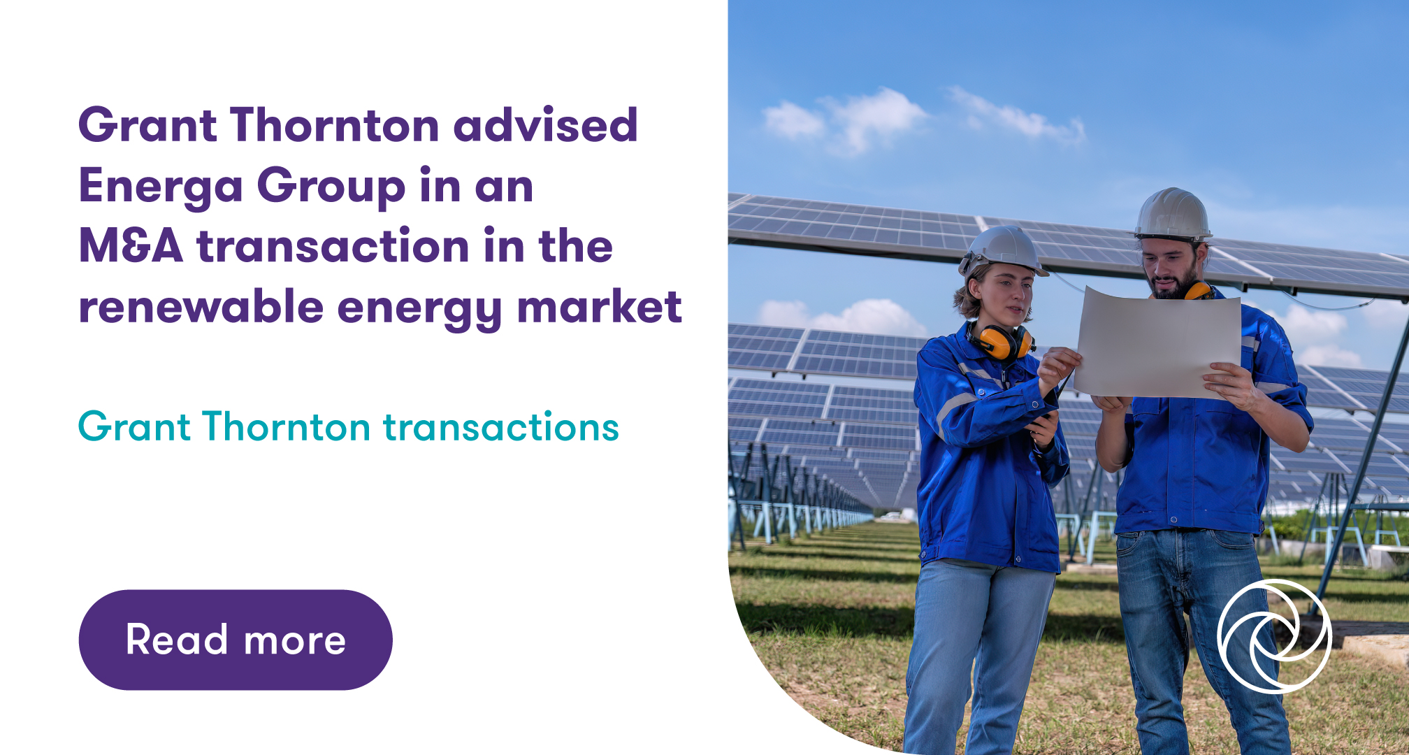 Grant Thornton advised Energa Group in an M&A transaction in the ...